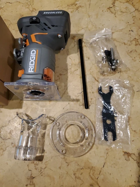 RIDGID R860443B 18-VOLT OCTANE Cordless Brushless Compact Fixed Base ...