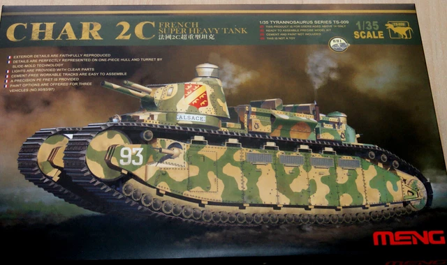 MENG TS-009 - CHAR 2C Französischer Schwerer Panzer WW II / Kit 1:35 ...