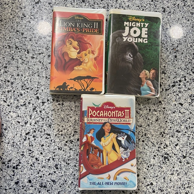 DISNEY VHS MOVIE Bundle - The Lion King II, Pocahontas II, Mighty Joe ...