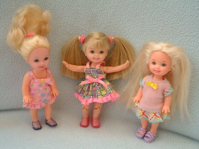 BARBIE - 3 x vintage Shelly Kelly dolls - one with jointed knees £21.51 ...