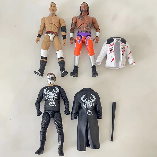 3X AEW STING Ricky Starks Swerve Strickland 14 Wrestling Action Figure ... 3X AEW STING Ricky Starks Swerve Strickland 14 Wrestling Action Figure ...