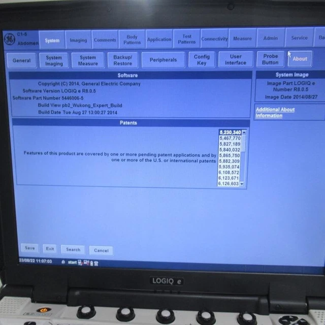 GE ULTRASOUND LOGIQ E Ver. 8 With 1 Sector 3scrs, Convex C1-5s And ...