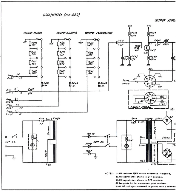 FARFISA VIP 600 Organ Schematic & Circuit Diagrams in Service Manual ...