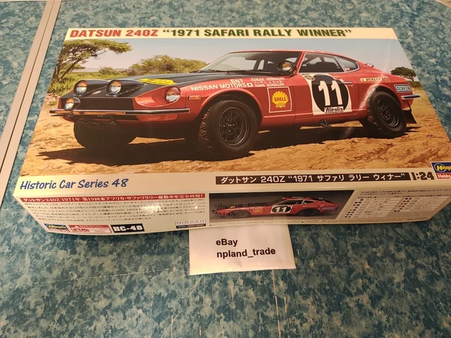 HASEGAWA 1/24 DATSUN Fairlady 240Z 1971 Safari Rally Winner Modèle plastique ... EUR 45,25 ...