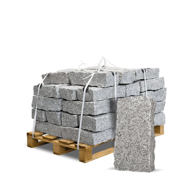 GRANIT RANDSTEINE MAUERSTEINE Granitstein Terrasse 40x20x15cm 1000kg ...