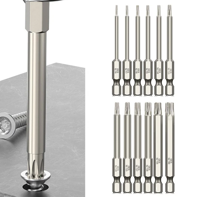 75MM LENGTH HOLLOW Torx Screwdriver Bit T40 with Straight and ...