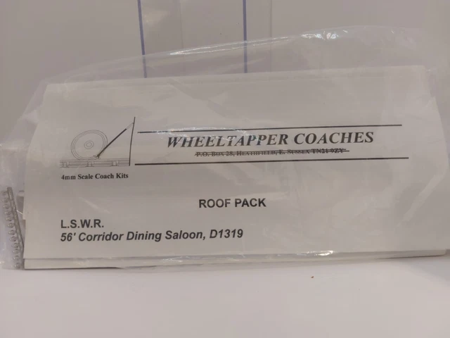 WHEELTAPPER COACHES D1319 Roof Pack LSWR 56ft Corridor Dinning Saloon £ ...