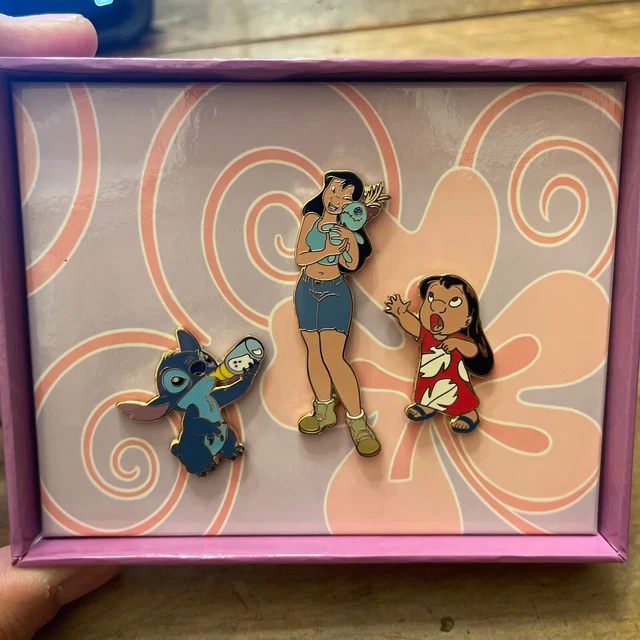 DISNEY MALL JAPAN Exclusive Stitch Lilo Nani Pin Set LE 250 £99.64 ...