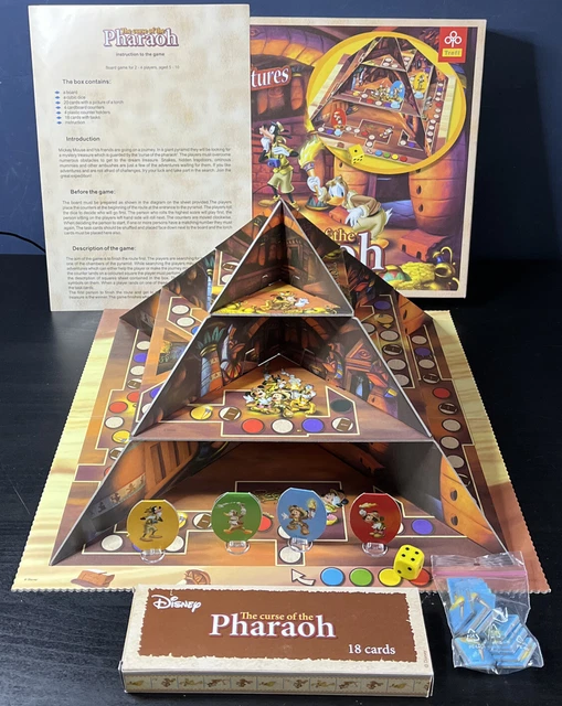 DISNEY MICKEYS ADVENTURES The Curse Of The Pharaoh Spatial Board Game ...