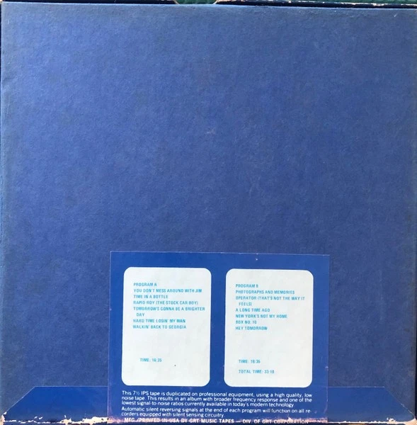 JIM CROCE - You Don't Mess Around With Jim (Reel, 4tr Stereo, 7" Reel ...