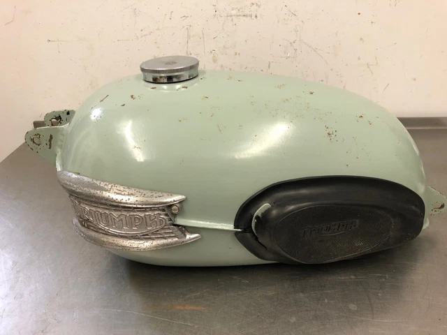 TRIUMPH T20 TIGER Cub 200cc Fuel Gas petrol tank with Badges and Cap £ ...