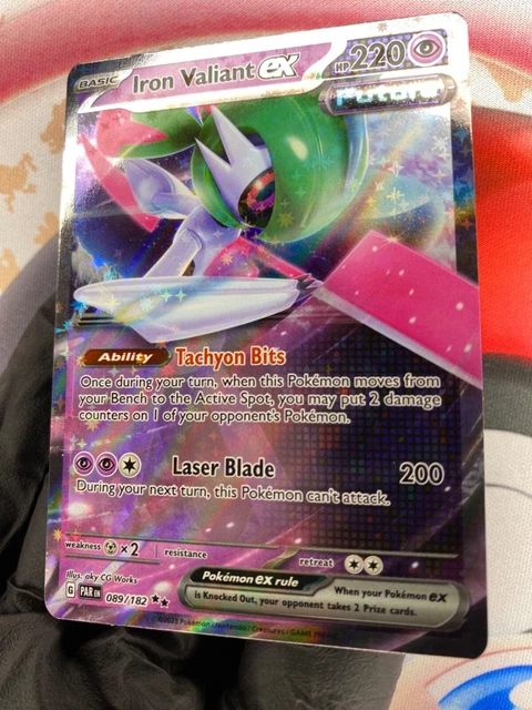 POKÉMON - IRON Valiant ex - 089/182 - SV - Rift Paradox - Double Rare Neuf dans Neuf EUR 7,49 ...
