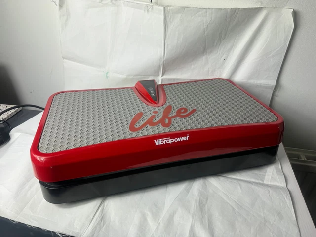 VIBRAPOWER VIBRA LIFE Black exercise machine with Remote Control Travel ...