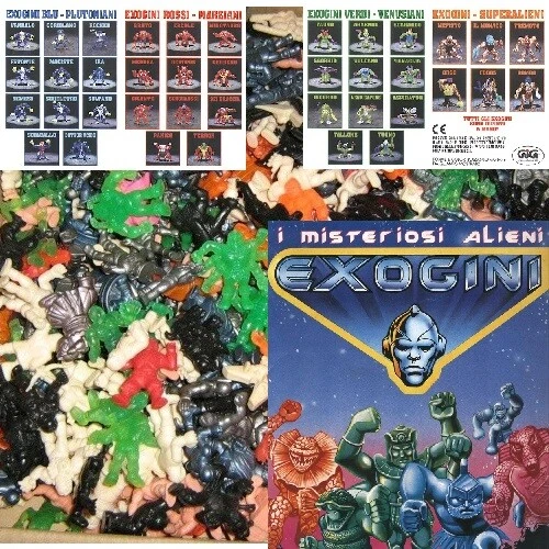 EXOGINI PRIMA SERIE SECONDA TERZA GIG DEL GREGO 1987 VARIANTI e COLORI ...