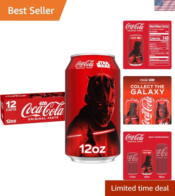 COCA-COLA 12 PACK 12 fl oz Cans - Refreshing Classic Taste Since 1886 £ ...