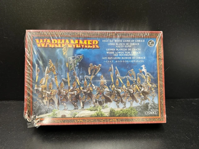 WARHAMMER THE OLD World High Elf White Lions of Chrace in shirnk has ... WARHAMMER THE OLD World High Elf White Lions of Chrace in shirnk has ...