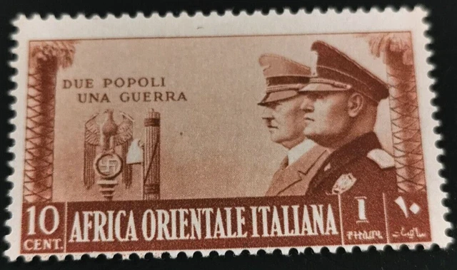 ITALY: 1941 ADOLF Hitler & Benito Mussolini 10 C. (Collectible Stamp ...