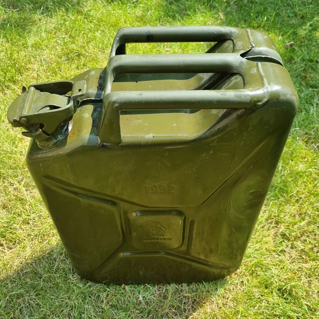 VINTAGE MILITARY JERRY Can (Made By Bellino) 5 Gallon / 20 Litre (Army ...