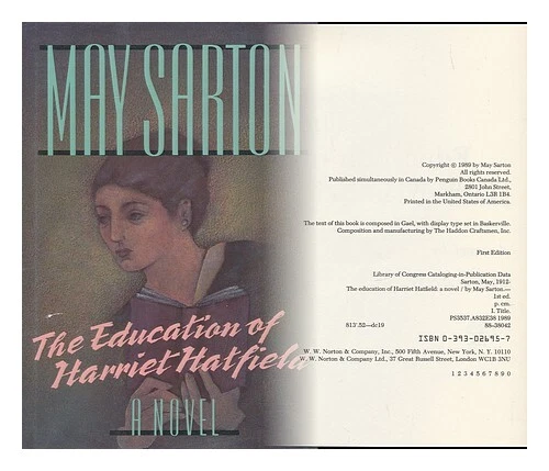 SARTON, MAY (1912-1995) L'Éducation De Harriet Hatfield : Un Roman ...