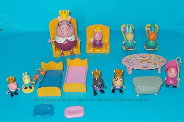 PEPPA PIG ROYAL Princess Prince Castle Family & Once Upon A Bo Peep ...