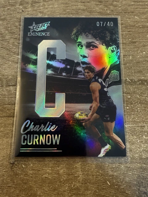 2025 AFL EMINENCE Nameplate Platinum Card Charlie Curnow #14/40 W $70. ...