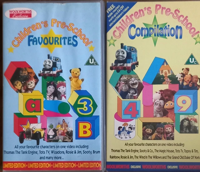 WOOLWORTHS CHILDRENS PRE-SCHOOL Favourites & Compilation VHS Video ...