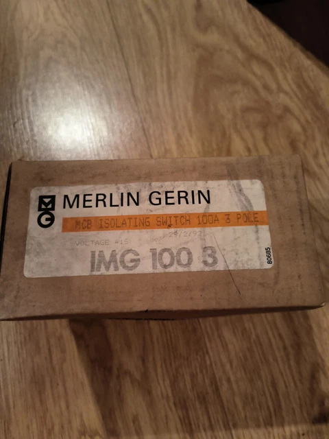 MERLIN GERIN 100 Amp Main Switch 3 Phase Disconnector IMG 1003 ...