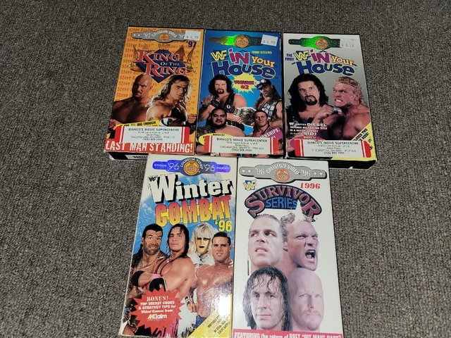 LOT OF 29 Wrestling VHS ( WWF WCW NWO ECW ) Royal Rumble, King Of the ...