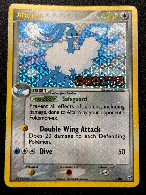 ALTARIA 1/107 EX Deoxys Pokemon Card Reverse Holo Bleed Foil Rare HP $50.82 - PicClick AU