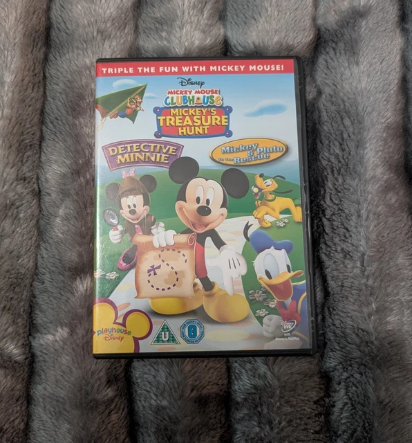 MICKEY MOUSE CLUBHOUSE Treasure Hunt Detective Minnie Mickey Pluto To ...