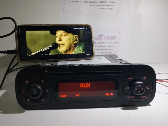 735676036 AUTORADIO ORIGINALE Fiat Panda 139 MP3 + CODICE sblocco ...