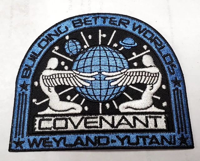 ALIEN COVENANT WEYLAND Yutani Bbw Film Deluxe Uniforme Patch Bleu USA ...