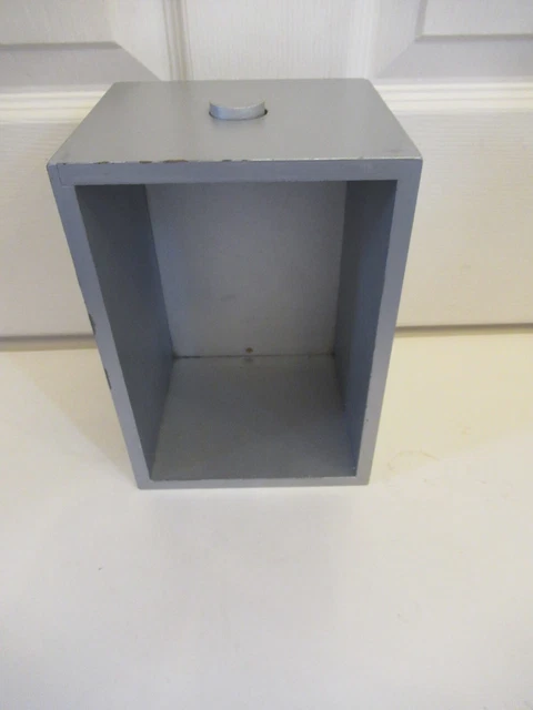 SMALL SILVER IKEA box wall shelf, freestanding or wall hanging, narrow ...