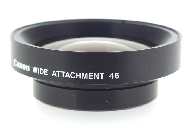 CANON GENUINE WIDE Attachment 46 - 46mm Wide Angle Auxilliary Lens £22. ...