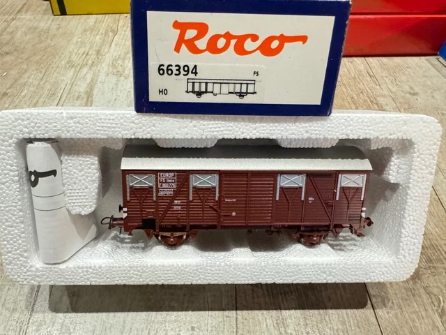 ROCO 66394 CARRO merci chiuso FS scala H0 EUR 20,00 - PicClick IT