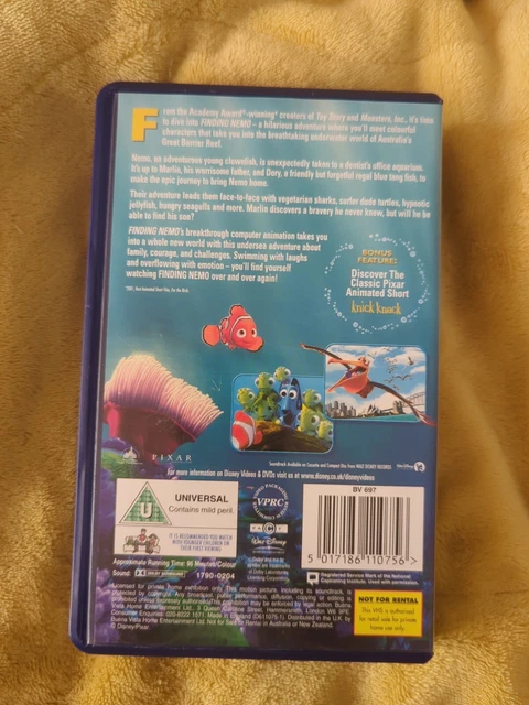 WALT DISNEY FINDING Nemo (VHS, 2004) (Btub5) £4.95 - PicClick UK