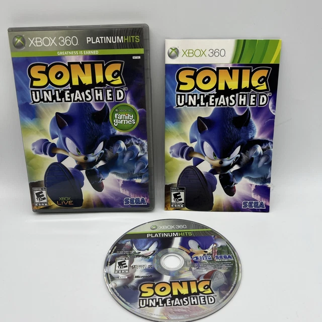 SONIC UNLEASHED (PLATINUM Hits) - Xbox 360 video game SEGA 2008 Pre ...