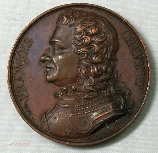(FR1) MÉDAILLE FRANCOIS CHEVRET 1821 signée CAQUE.F lartdesgents med367 ...