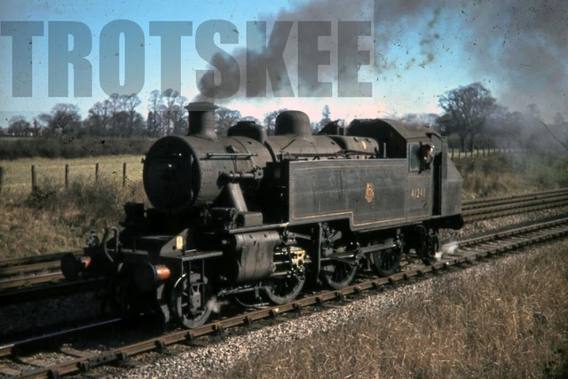 35MM SLIDE BR British Rail Steam Loco 41241 Class 2MT Hatton 1965 ...