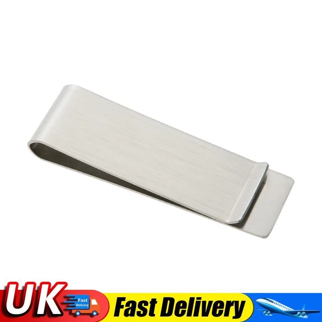 MINI MONEY CLIP Stainless Steel Bifold Money Clamps Simple for Men ...