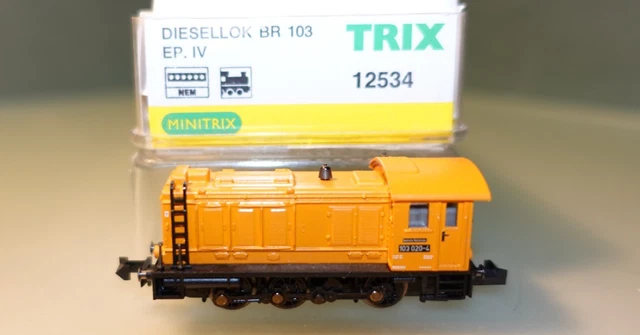 MINITRIX N 12534 Diesellok, BR 101 020-4 der DR/DDR / DSS / neuwertig ...