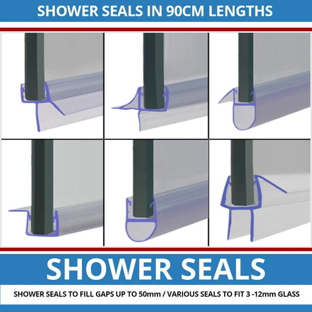 Shower screen door seal store