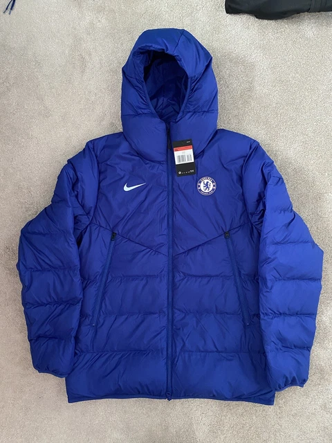 CHELSEA NIKE Player Issue Puffer Coat Shirt Soccer Jacket 2020 2021 £149.99 - PicClick UK
