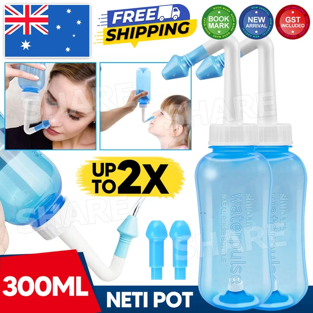 NETI POT NASAL Wash Rinsing System Kit Nose Irrigations w/Washing Salt ...
