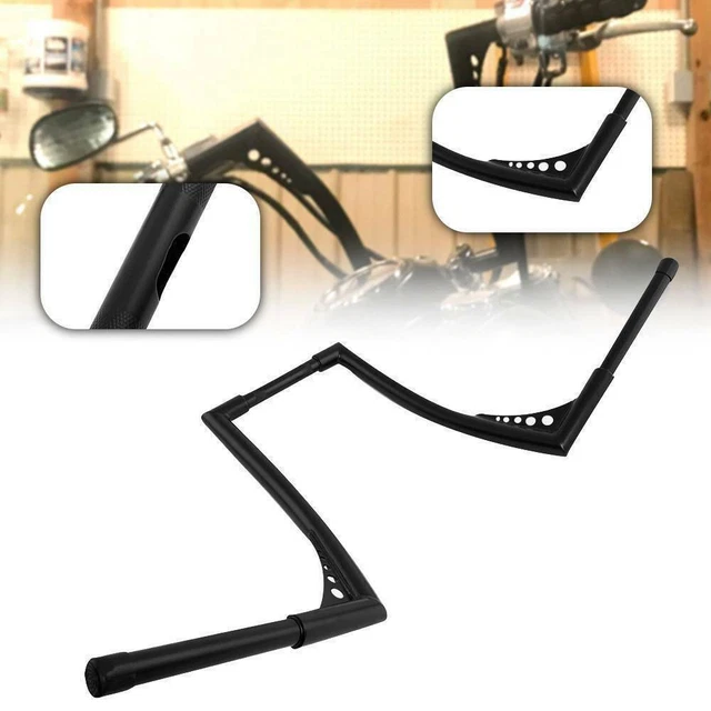 BLACK MONKEY BAGGER Drag Ape Hanger Handlebar Fits For Harley Softail ...