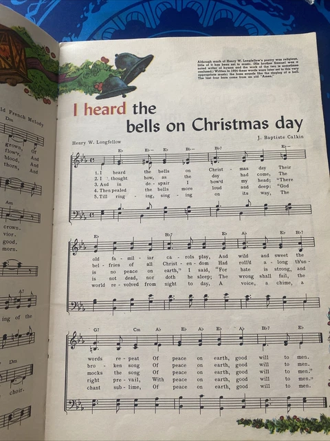 VINTAGE WHITMAN CHRISTMAS Carols Piano Arrangements chord for Organ ...