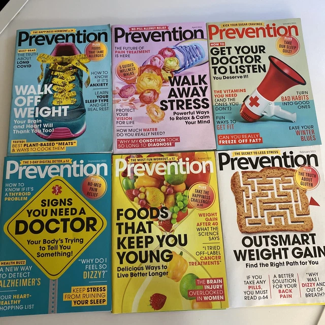 PREVENTION MAGAZINE LOT of 12 Magazines From 2022-2023 ab7 £14.91 ...