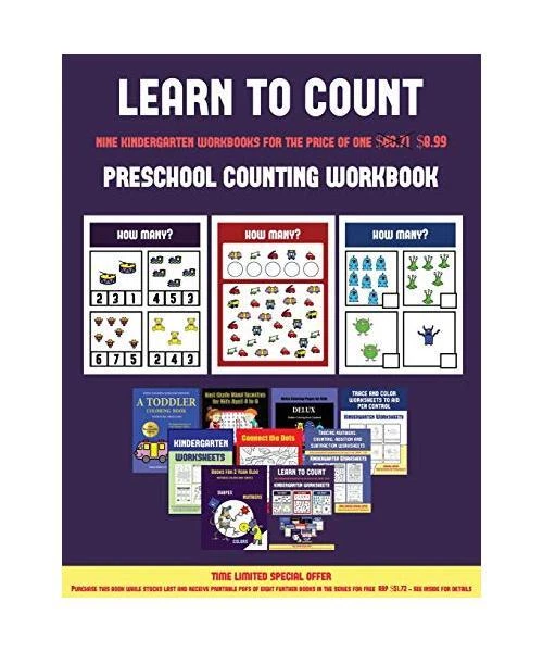 PRESCHOOL COUNTING WORKBOOK (Learn to Count for Preschoolers): A Full ...