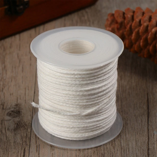 2ROLLS CANDLE WICKS Braided Spool for DIY Candle Making - 61 Meter ...