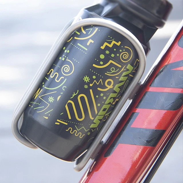 TITANIUM-ALLOY HOLLOW BICYCLE Kettle Rack Riding Water Bottle Cage W ...